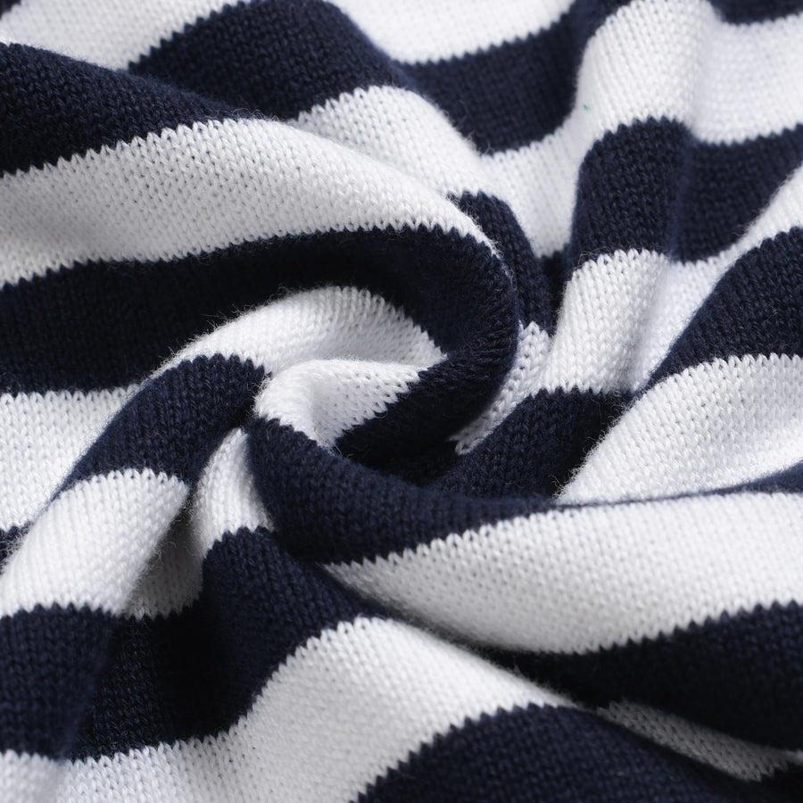 Women's stripe love vintage knit long-sleeved knitwear – OXKnit