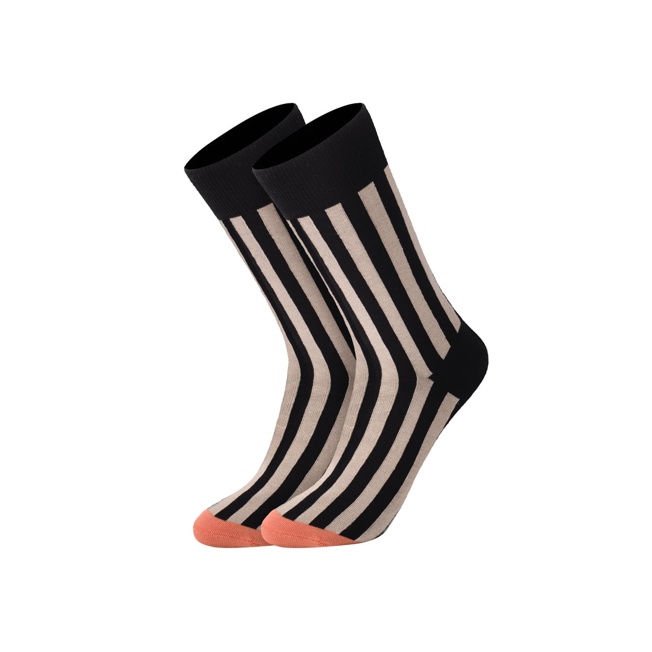 Striped Socks Mid-Calf Vertical Stripes Contrast Color Cotton Socks ...