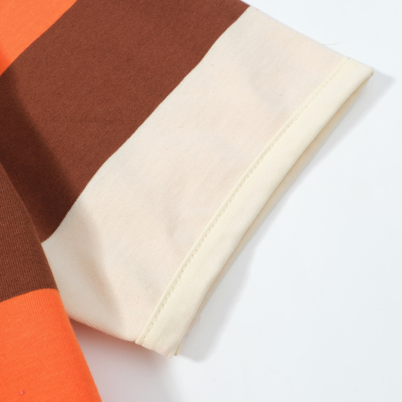 Men's Retro Sunset Stripe Tee | 70s Vintage Warm Color T-Shirt – OXKnit